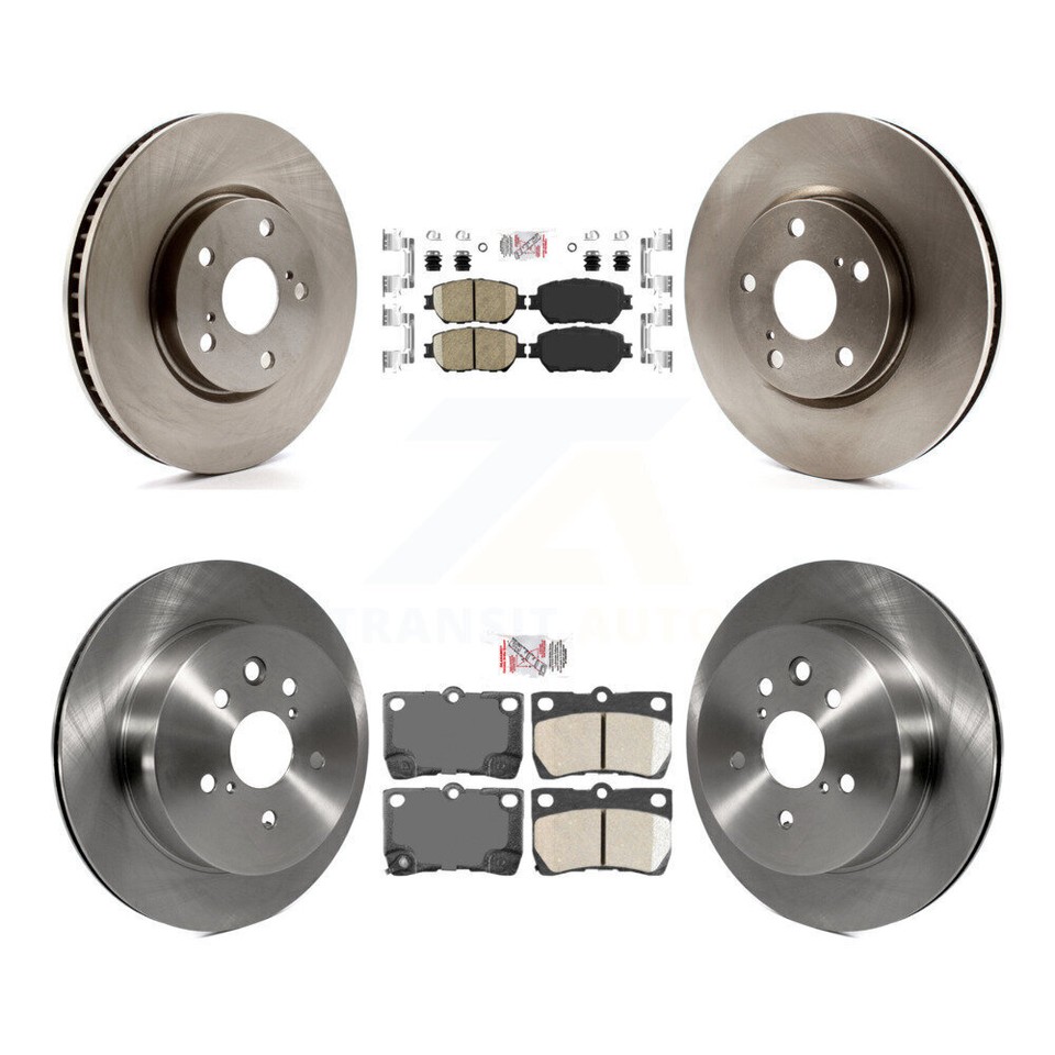 Front Rear Ceramic Pads And Disc Brake Rotors Kit (6Pc) For Lexus IS250 ...