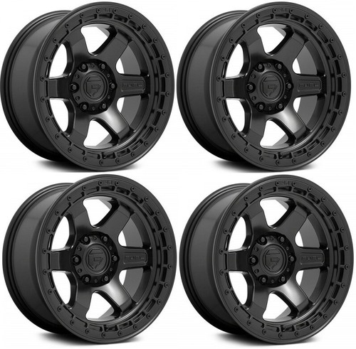17 FUEL BLOCK D750 WHEELS MATTE BLACK 17X9 6X139. 76X5.5 +1 ...