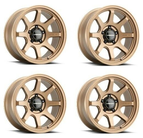 Set 4 16" Vision Off-Road 351 Flow Bronze Wheels 16x8 5x4.5 Truck Rims ...