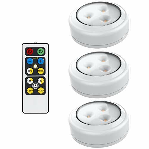 Brilliant Evolution BRRC134 Wireless LED Puck Light 2 Pack With Remote ...