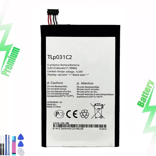 TLp031C2 - 3100mAh Battery for Alcatel One Touch Hero 2 OT-8030 OT ...
