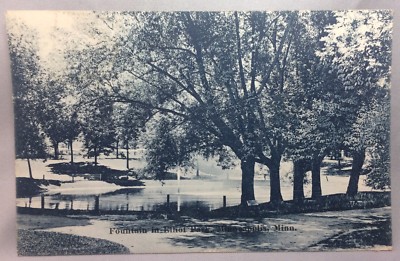 1908 Fountain in ELLIOT PARK MINNEAPOLIS Minnesota Postcard Antique | eBay