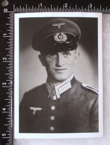 WW2 GERMAN ARMY KNIGHTS CROSS RECIPIENT MICHAEL HAMBURGER SIGNED PHOTO ...