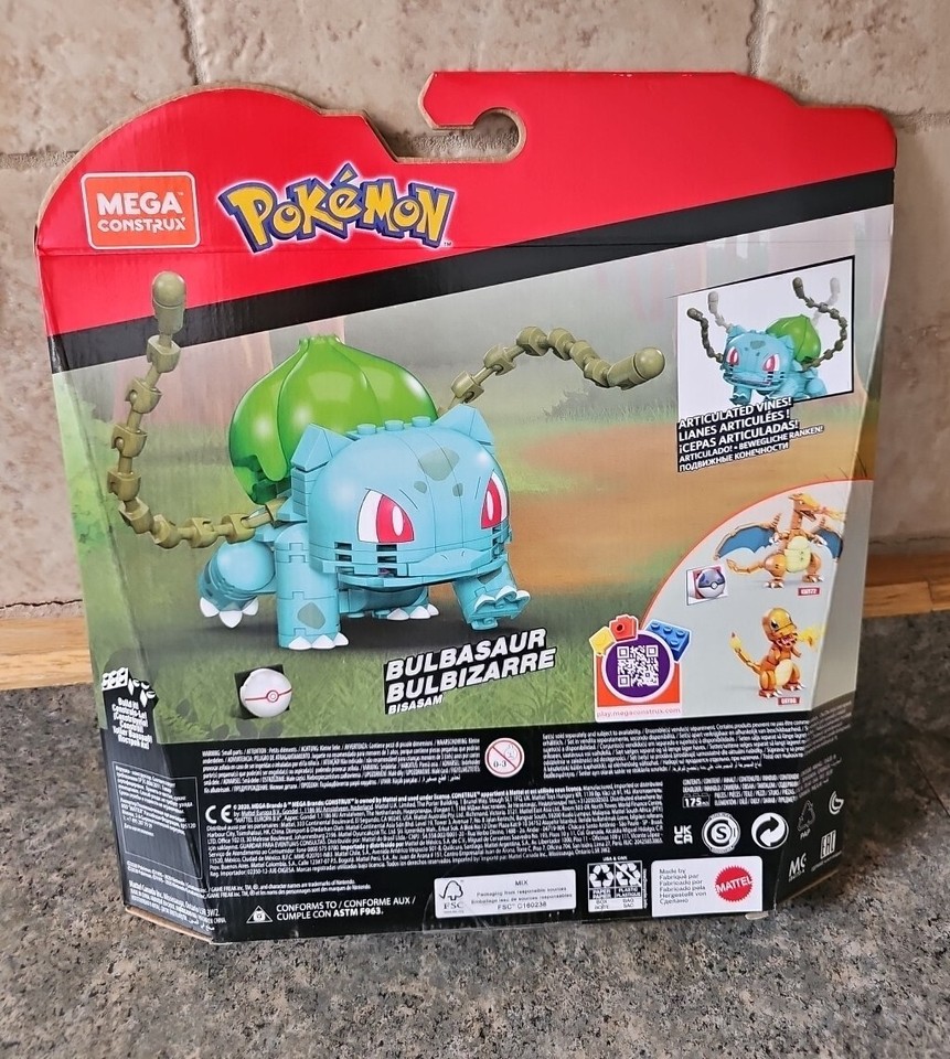 Pokemon Bulbasaur Figure Buildable Set Mega Construx (175 Pieces) New ...