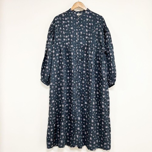 ICHI Antiquite's Robe Longue Avec Motif Floral Lin Tuck | eBay