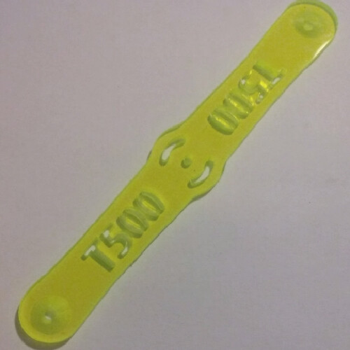 Hard Plastic Plate Yellow T500-T550E-T600 Modeling Side Holes 3-4mm | eBay