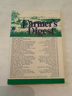 April 1968 Farmers Digest Magazine Volume 31 Number 10 | eBay
