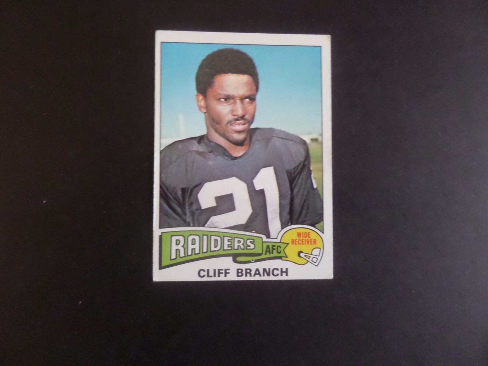 1975 TOPPS CLIFF BRANCH RAIDERS ROOKIE FOOTBALL CARD #524 EX BV $60.00 ...