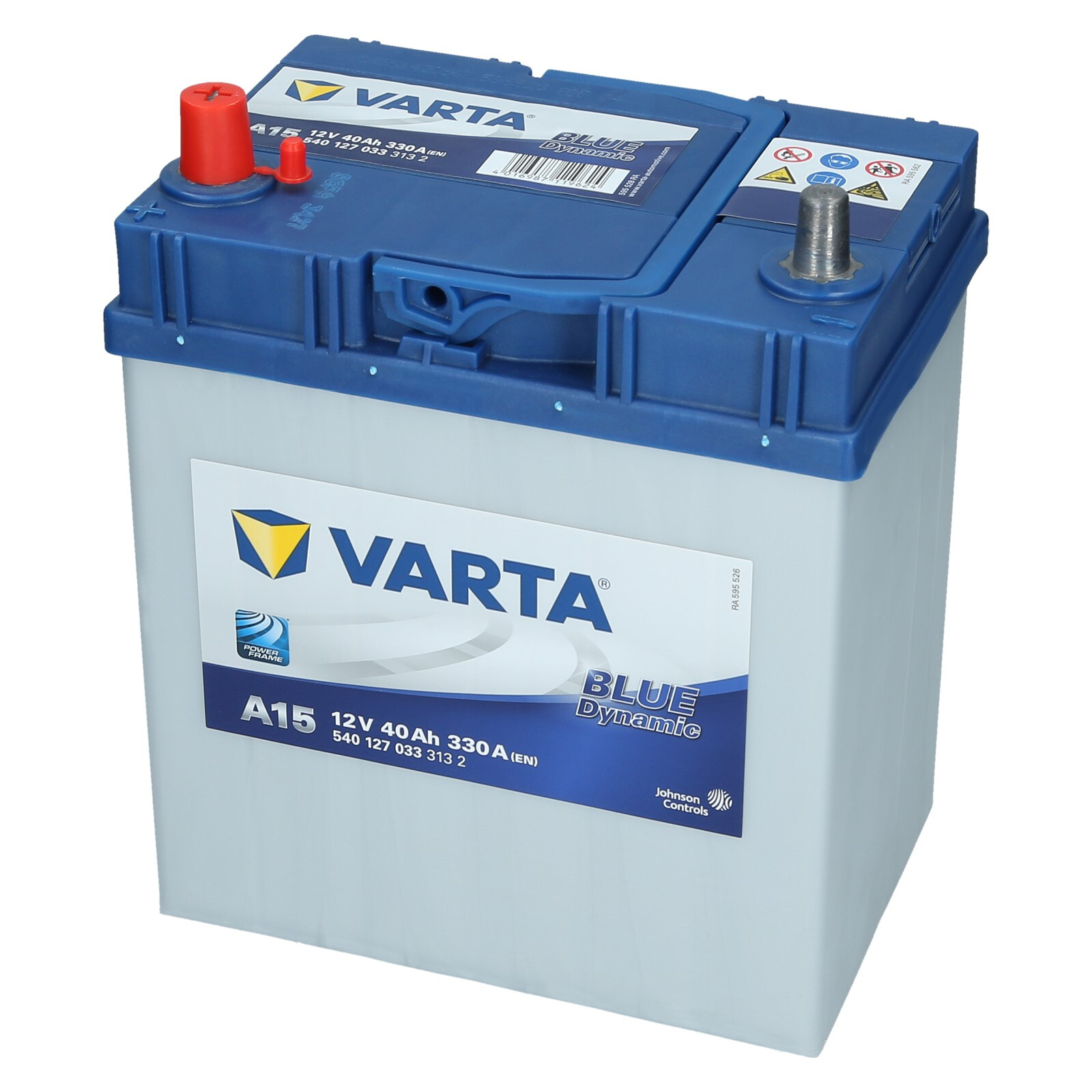 Varta A15 12V 40Ah 330A/EN Autobatterie Blue Dynamic PKW Batterie NEU ...