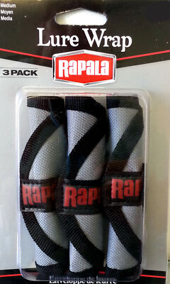 Rapala Lure Wrap / Lure Protectors With Cover And Hook Guard - 3 Pack ...