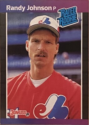 Randy Johnson 1989 Donruss 42 Rookie Baseball Card With Error | eBay