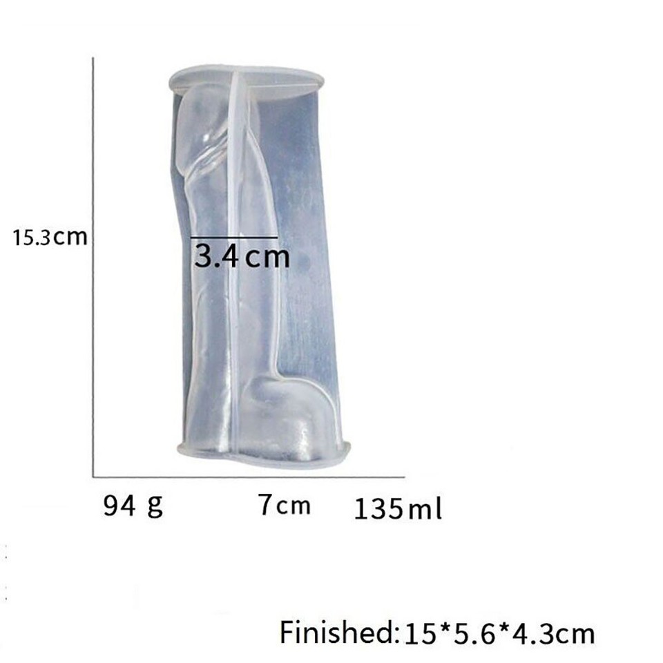 12-18CM Silicone Men Genital Candle Mold Reusable Mold For Crafting ...