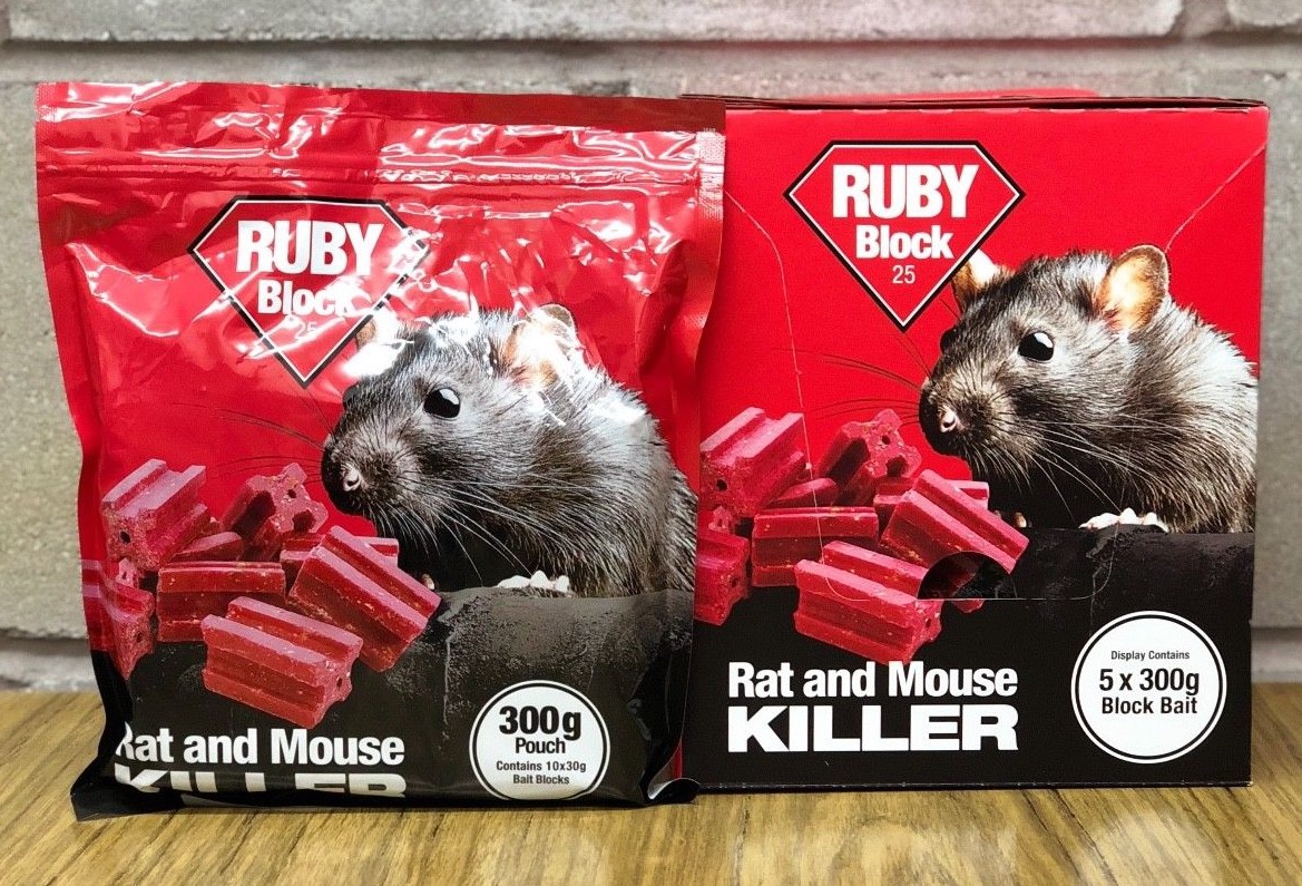 Rat And Mouse Poison Block Difenacoum Mouse & Rat Poison Bait Blocks