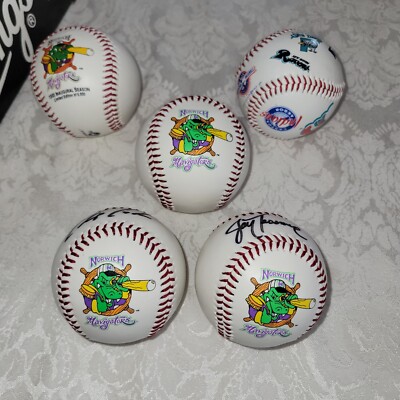 Lot 5 1995 EASTERN LEAGUE Baseball ball MiLB Portland Norwich ...