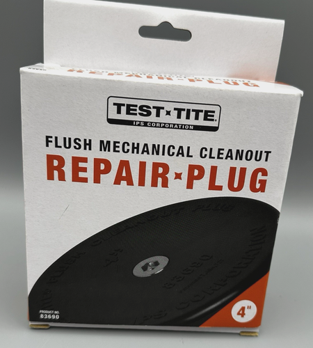 TEST-TITE 83690 4" Flush Cleanout Plug Pipe Plug Mechanical Cleanout | eBay