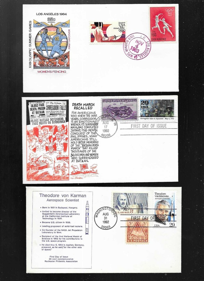 US FDC FIRST DAY COVERS COLLECTION WITH COMBO LOT OF 33 | eBay
