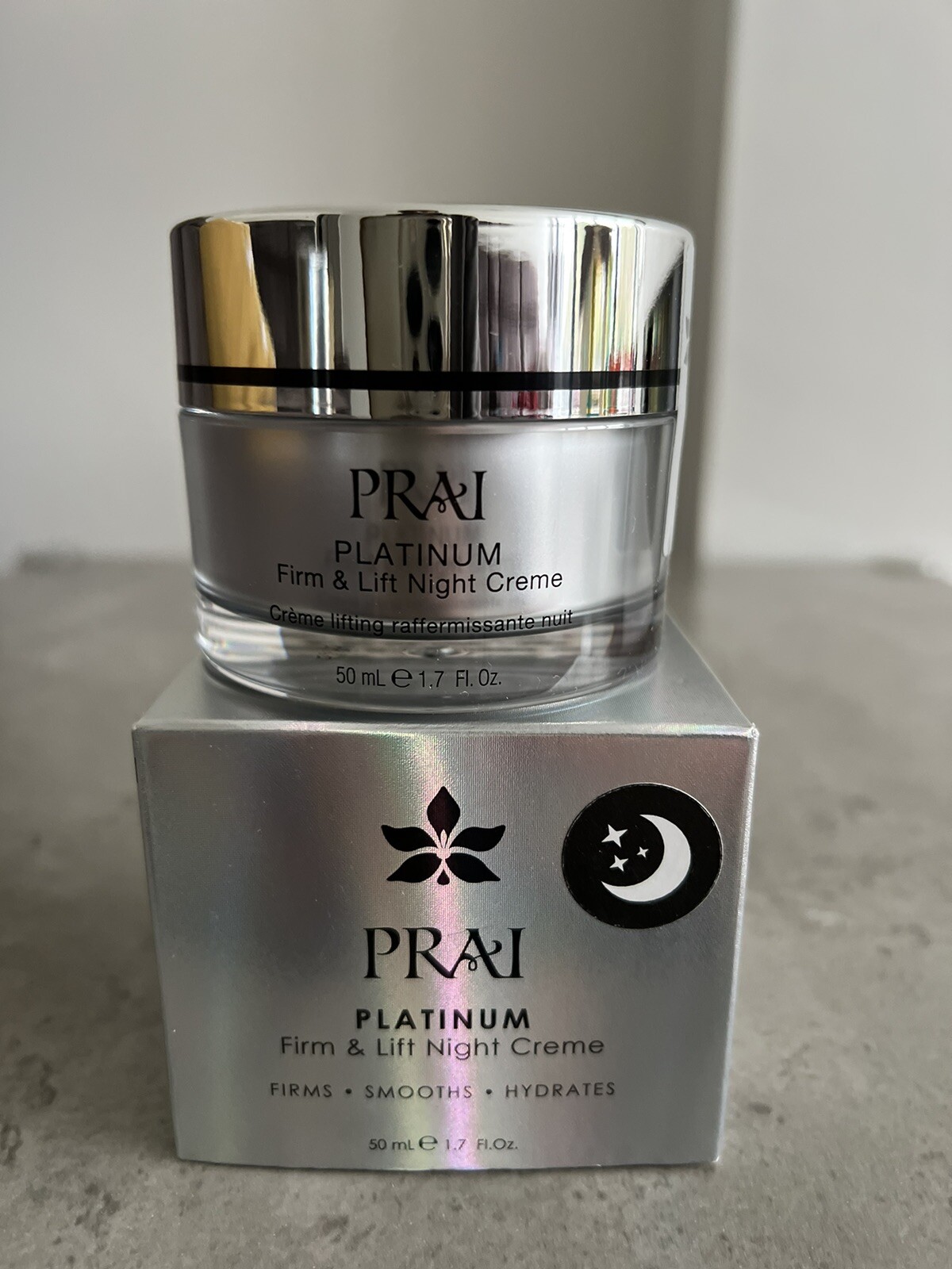 PRAI Platinum Firm & Lift Night Cream 50ml Firms Lifts Hydrates BRAND ...
