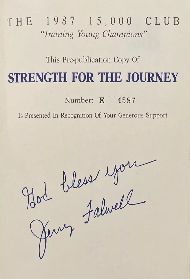 Signed Pre Publica:Strength for the Journey : An Autobiography by Jerry ...