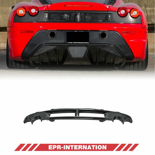 Carbon Fiber OE Fit For Ferrari F430 Rear Bumper Garnish Replacement ...