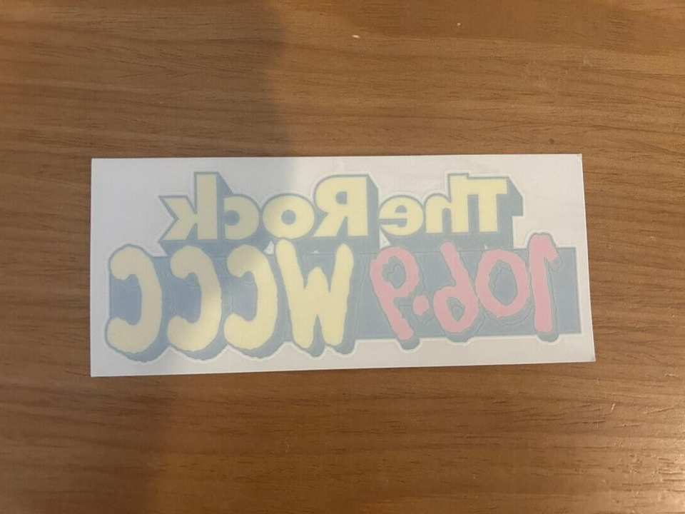 The Rock 106.9 WCCC Window Cling HARTFORD CT RADIO STATION | eBay