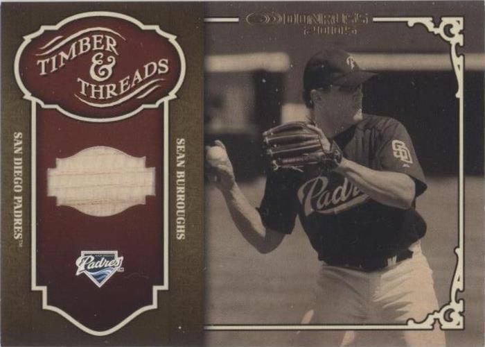 2005 Donruss - Timber & Threads Sean Burroughs #TT-36 Bat (MEM) for ...
