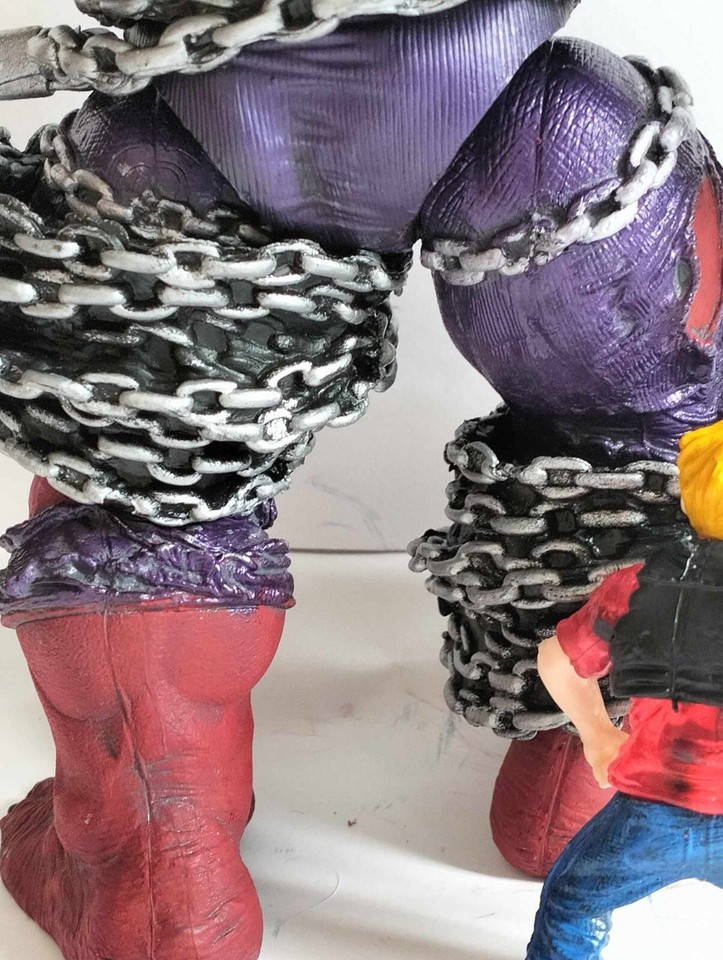 HUGE MASSIVE LEGENDARY HEROES RED BAF PITT FIGURE 11” With Timmy ...