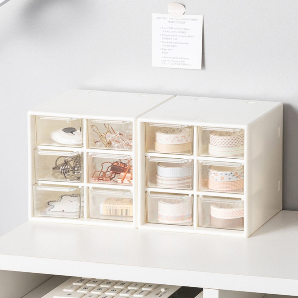 Desktop Drawer Organizer Desktop Drawer Box Multi Drawer Organizer | eBay