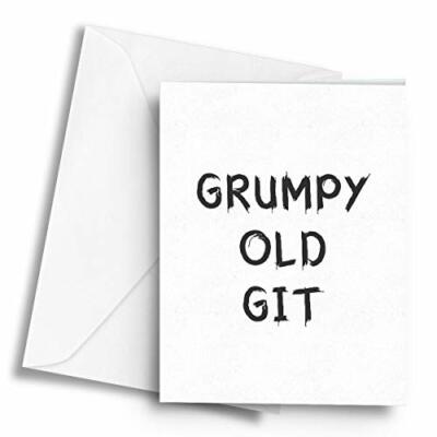 Grumpy Old Git Text - A5 Greetings Card | eBay UK
