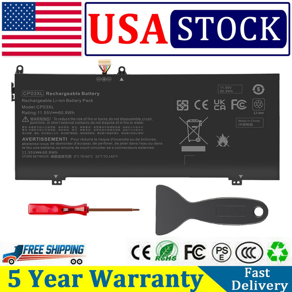 CP03XL Battery for HP Spectre X360 13 X360 13-ae000 13-ae011dx 13 ...