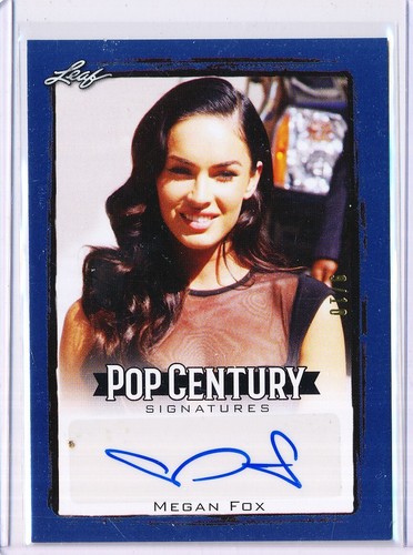 2017 LEAF POP CENTURY SIGNATURES MEGAN FOX AUTO 9/10 | eBay
