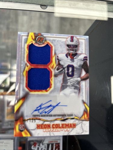 2024 Topps Resurgence Keon Coleman Ignite Rookie Patch Auto RPA #006/ ...
