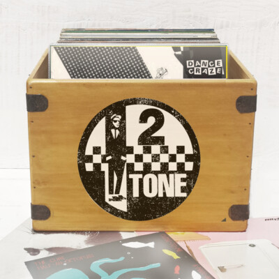 2 Tone Record Boxes Handcrafted Storage Vintage Vinyl Albums | eBay UK