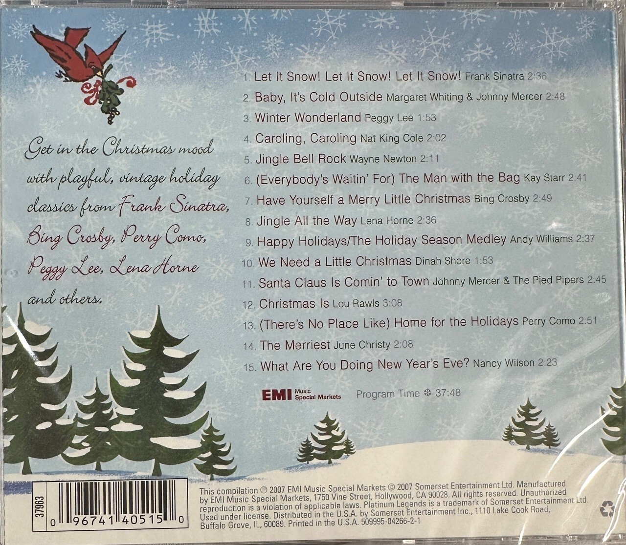 Under The Mistletoe CD by Various Artists 2007 EMI Holiday Classics Kay ...