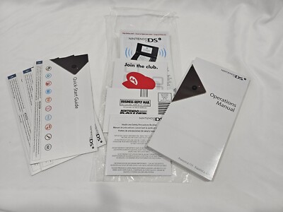Nintendo DSi -- Original Operations Manual and System Documentation | eBay