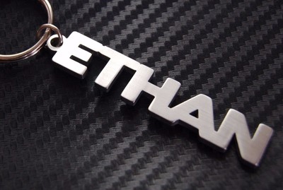 ETHAN Keyring Keychain Key Fob Stainless Steel Name Gift | eBay UK