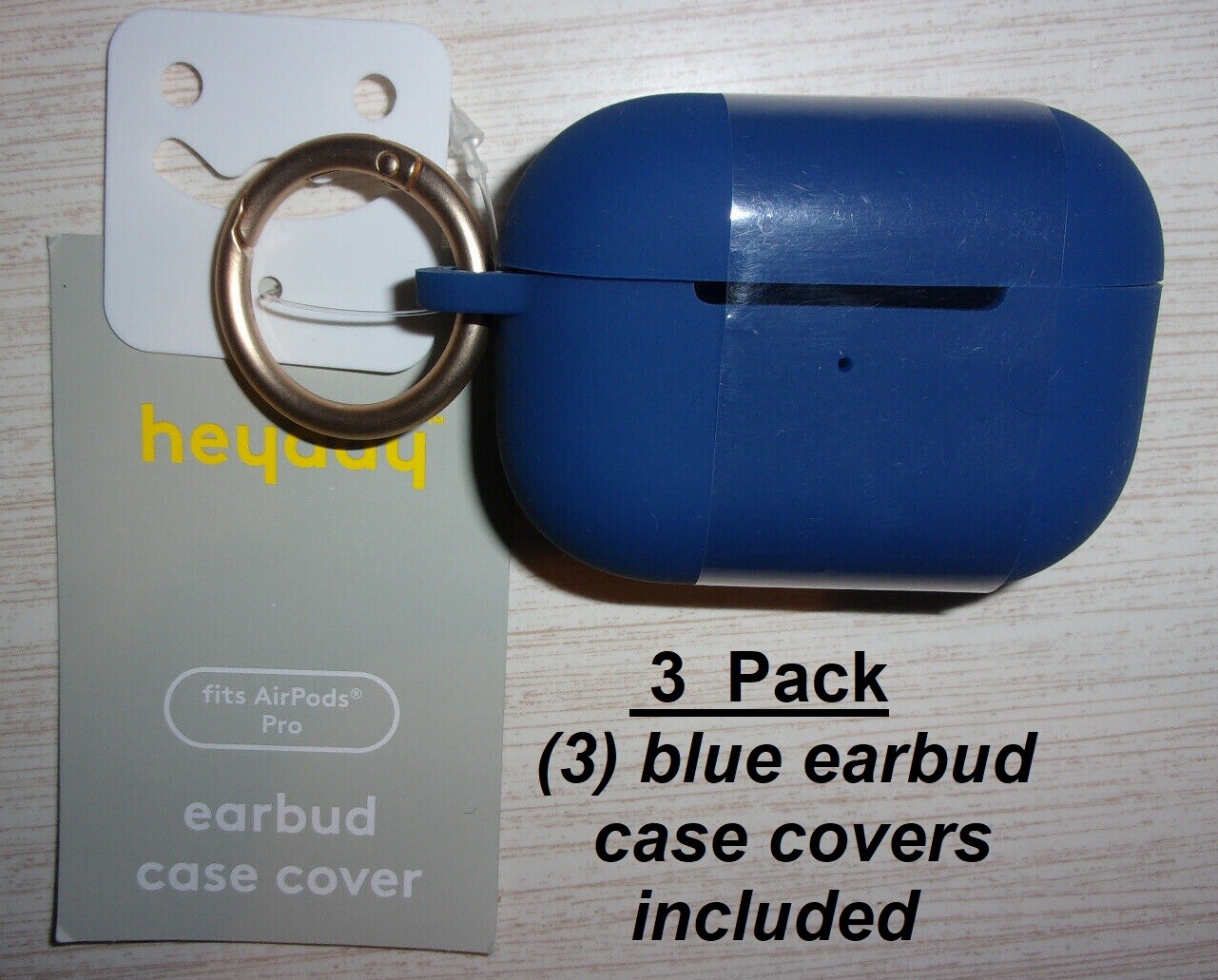3 PACK heyday™ AirPod Pro Silicone Case With Carabiner - Blue - New ...