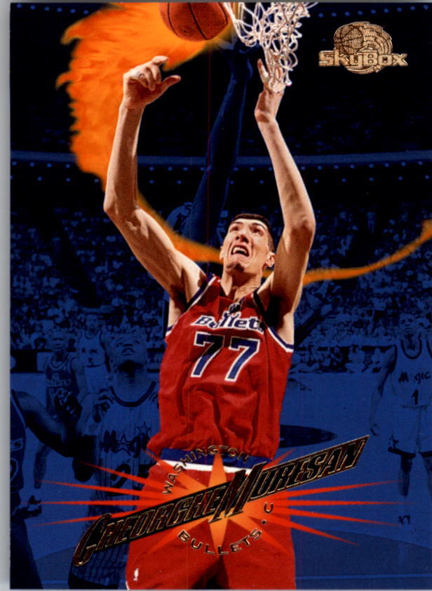 1995-96 SkyBox Premium Washington Bullets Basketball Card #123 Gheorghe ...