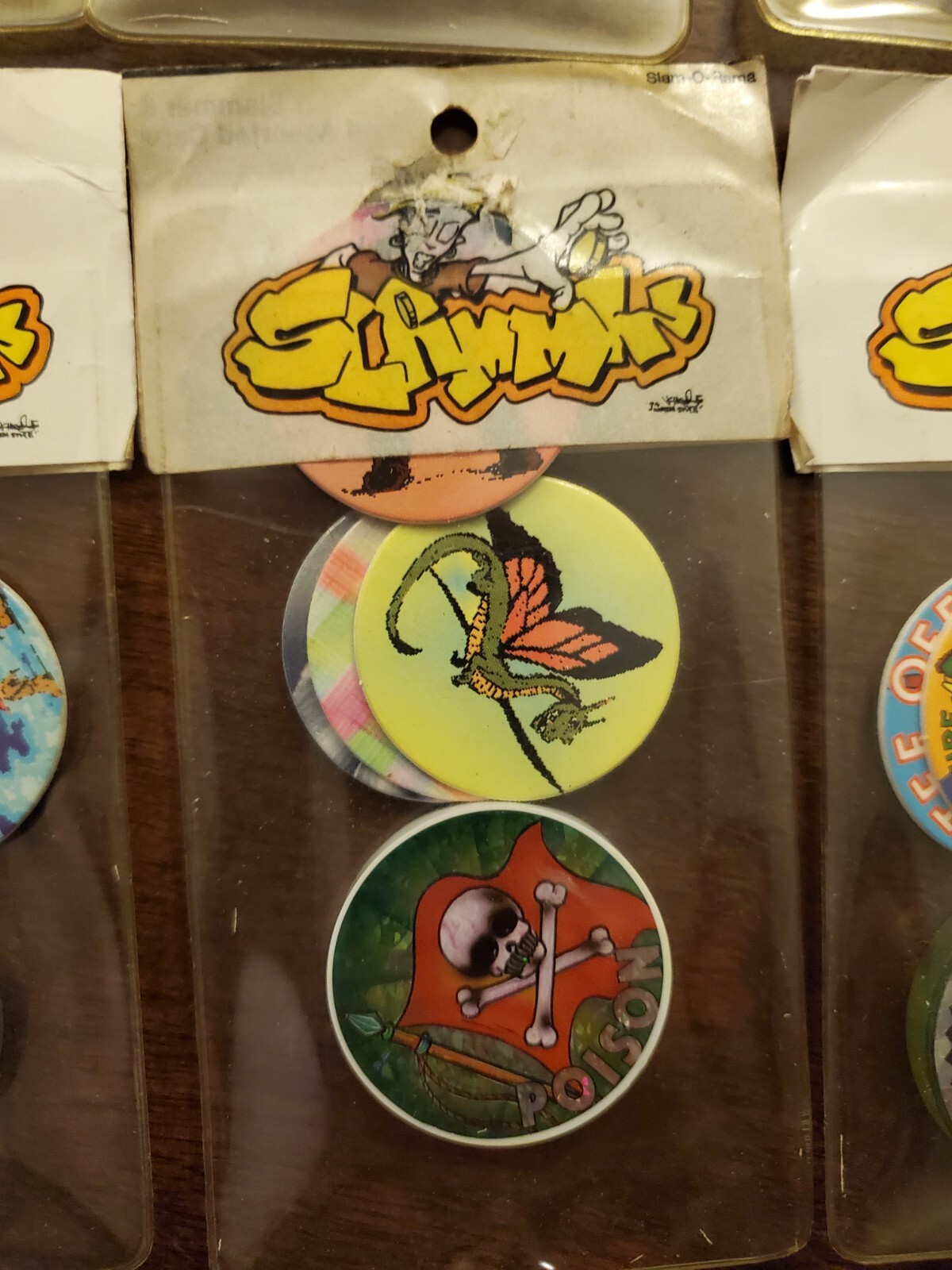 1 Pack of Vintage Milk Caps with Vintage Slammer - Very Rare 90s Pogs ...
