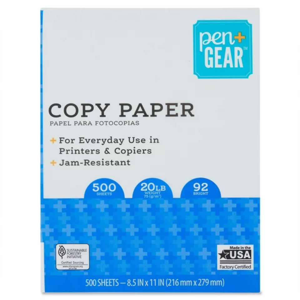 Copy Paper Case Printer Paper White 8.5"x11" Letter Size, One Ream ...