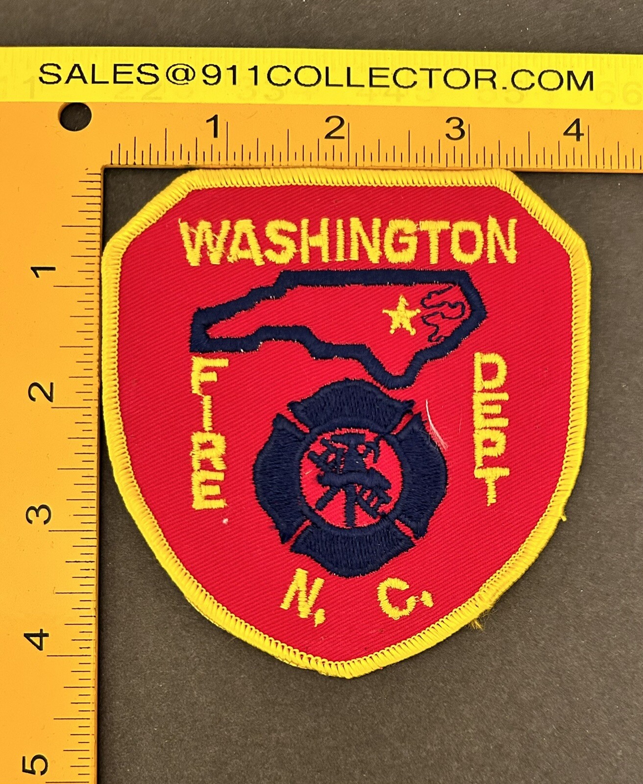 VINTAGE NORTH CAROLINA NC WASHINGTON FIRE DEPT PATCH PITT COUNTY | eBay