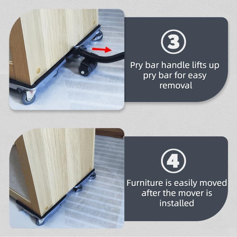 Furniture Roller Mover with 5 Wheels & Furniture Lifter Furniture Dolly ...