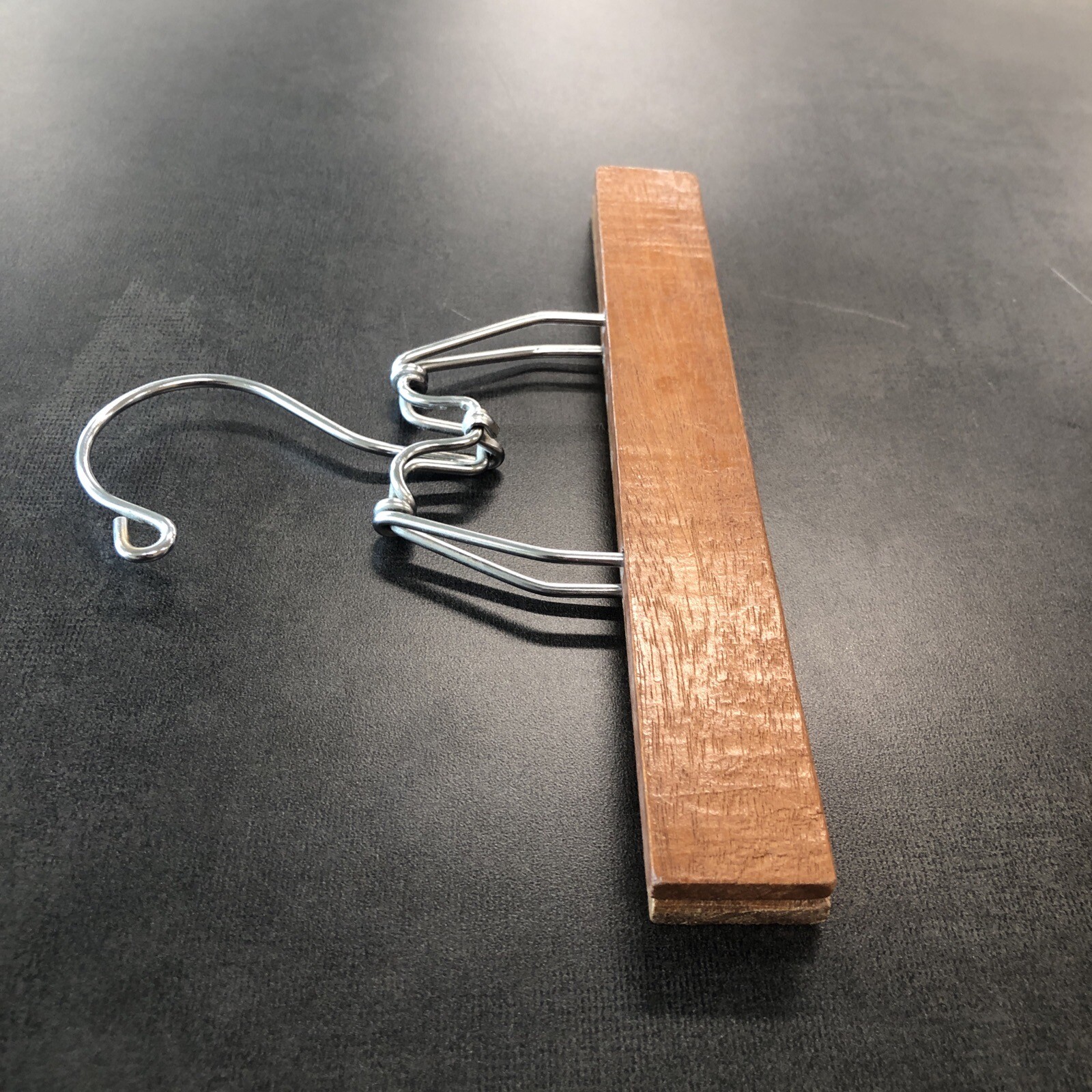 Wood & Metal Clothing HANGER ~ Clamp Style for Pants and Slacks | eBay