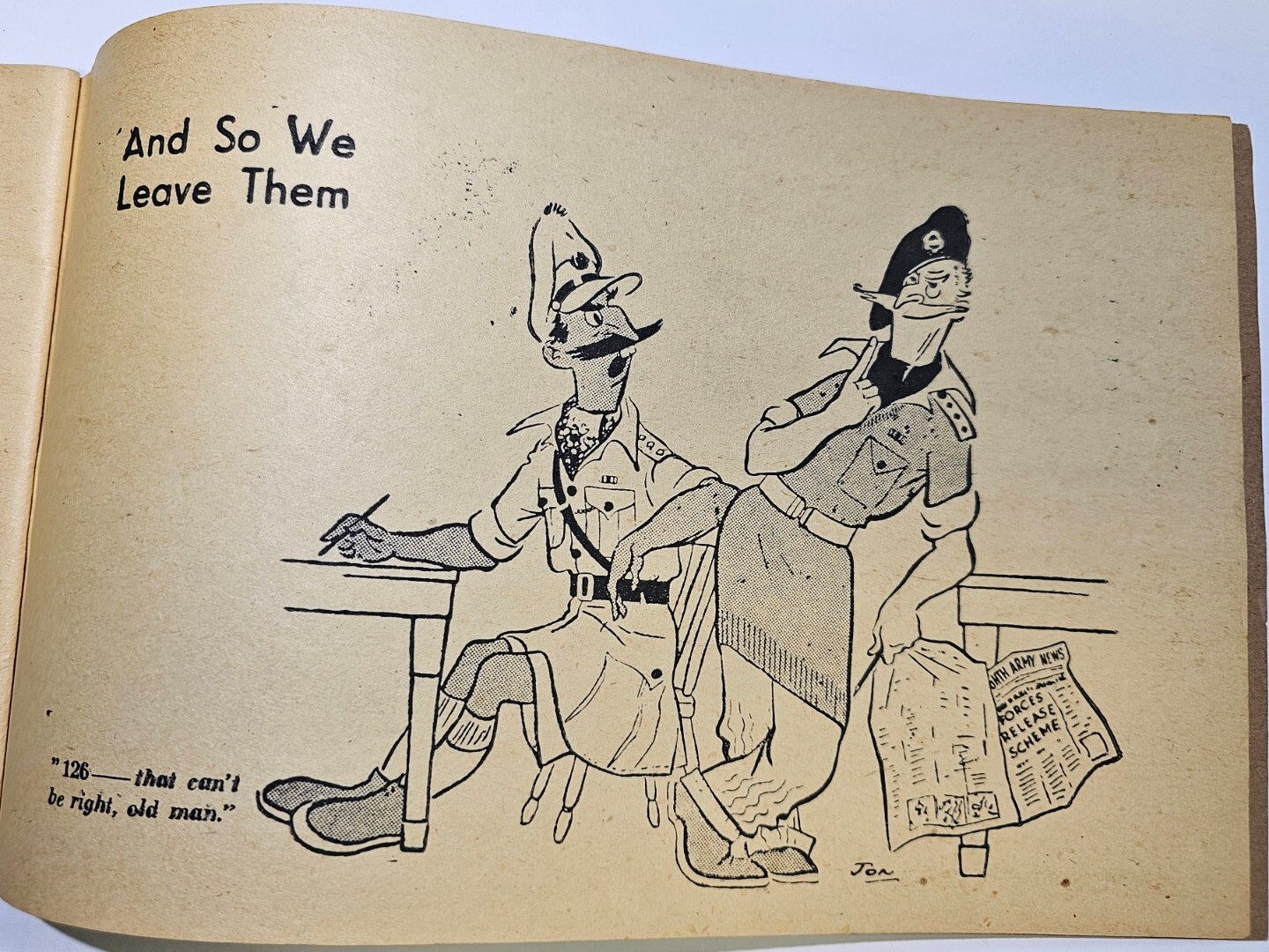 Vintage WW2 British THE TWO TYPES Comic | Grelly USA
