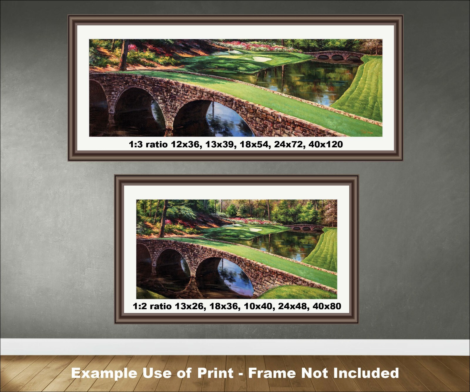 Augusta National Golf Club Course Hole 12 Golden Bell Masters Painting ...