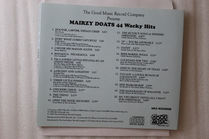 Mairzy Doats - 44 Wacky Hits Disc 2 CD Novelty, Comedy | eBay