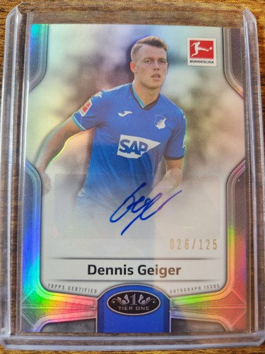 2020-21 Topps Tier One Bundesliga Dennis Geiger Auto 26/125 #BO-DG ...