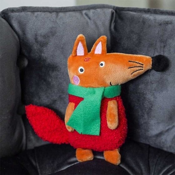 Zoon Red Fox Squeaky Plush Dog Toy | eBay