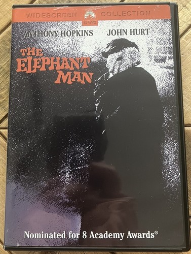 THE ELEPHANT MAN (DVD, 1980, WS, B&W) David Lynch Anthony Hopkins John ...
