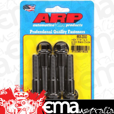 ARP 653-2000 7/16-14 X 2.000 Hex Black Oxide Bolts | eBay