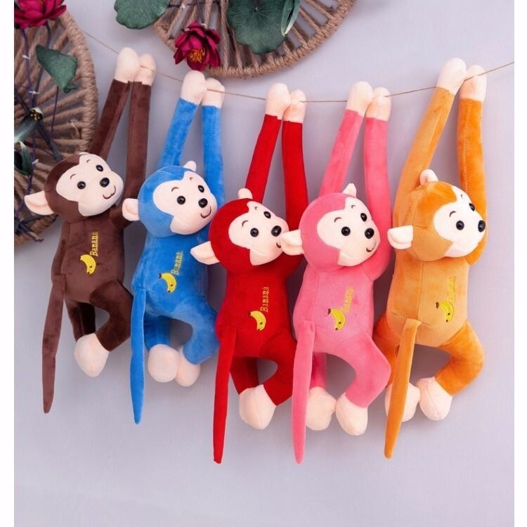 Monkey Plushie With Pp Cotton Filling And Net Bag Packaging | eBay